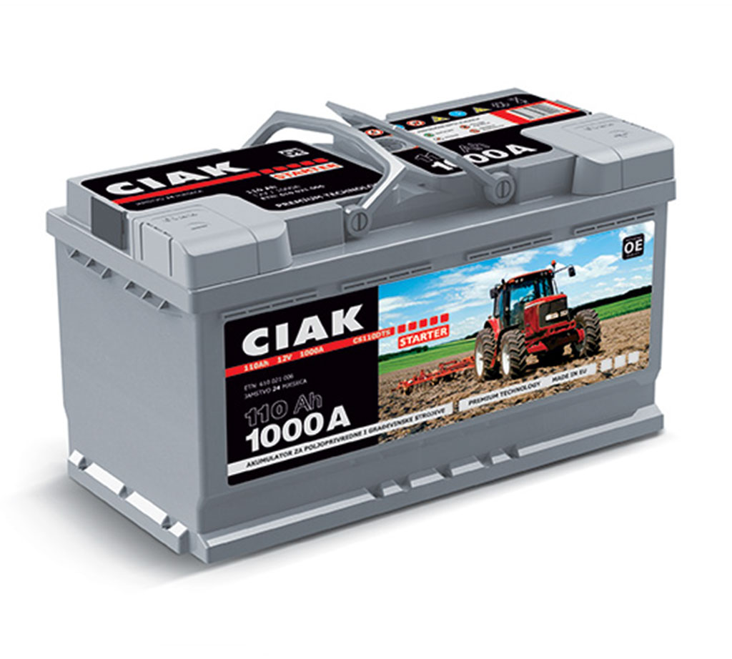 Akumulator CIAK Starter 12V-110 AH Tractor profi D+ | CIAK Auto
