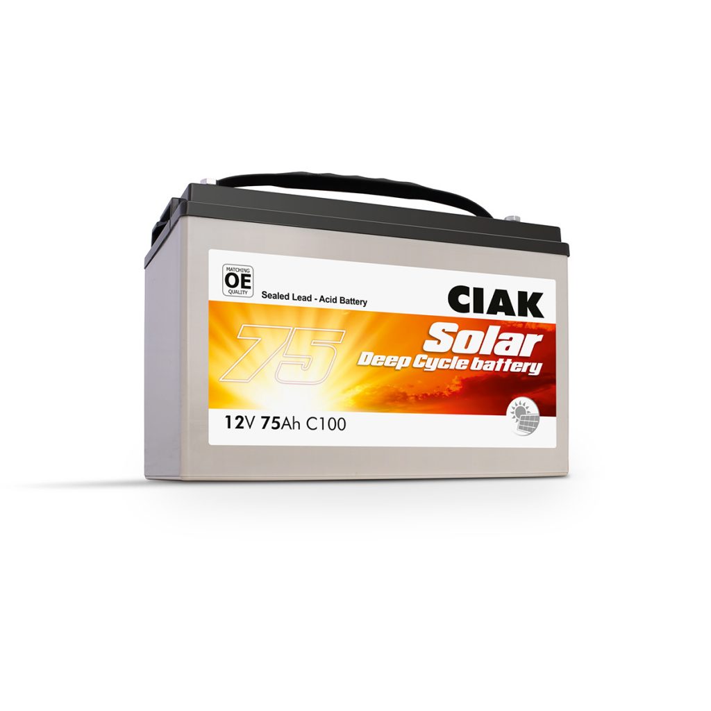 AKUMULATOR CIAK SOLAR 12V 75AH – DEEP CYCLE | CIAK Auto