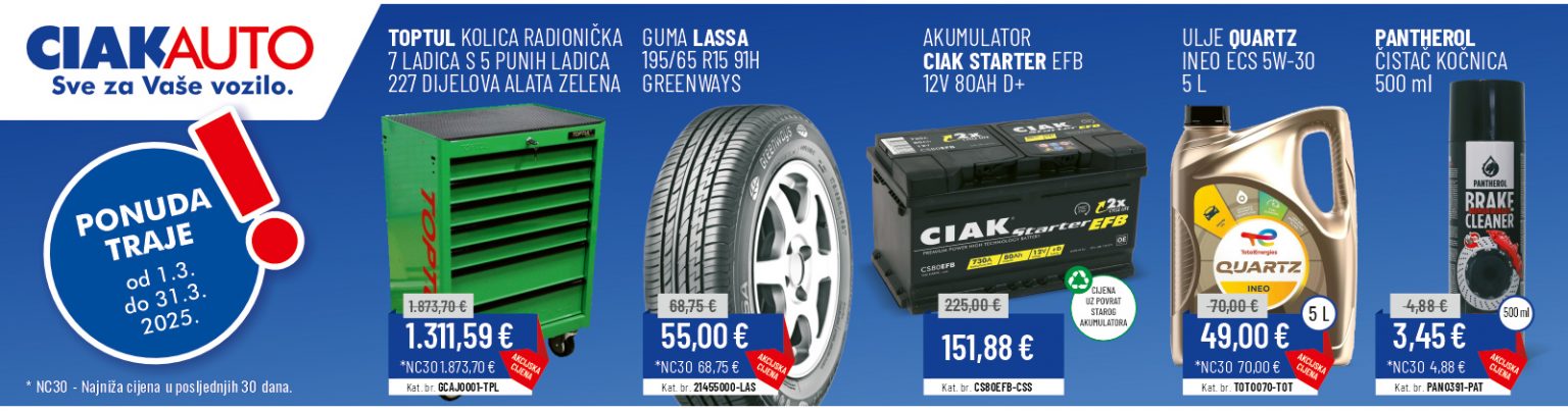 CIAK Auto | Tvrtka C.I.A.K. Auto u veleprodaji i maloprodaji nudi ...